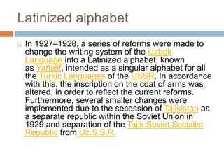 Theme 2 Symbols O'zbekistan simbollari,gerb, madhiyapptx | PPTX