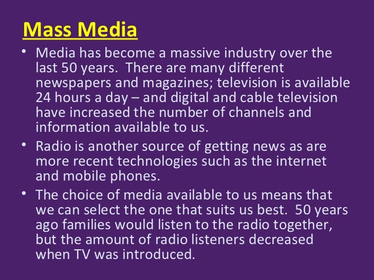 Theme 3 what is mass media Theme 3 what is mass media
