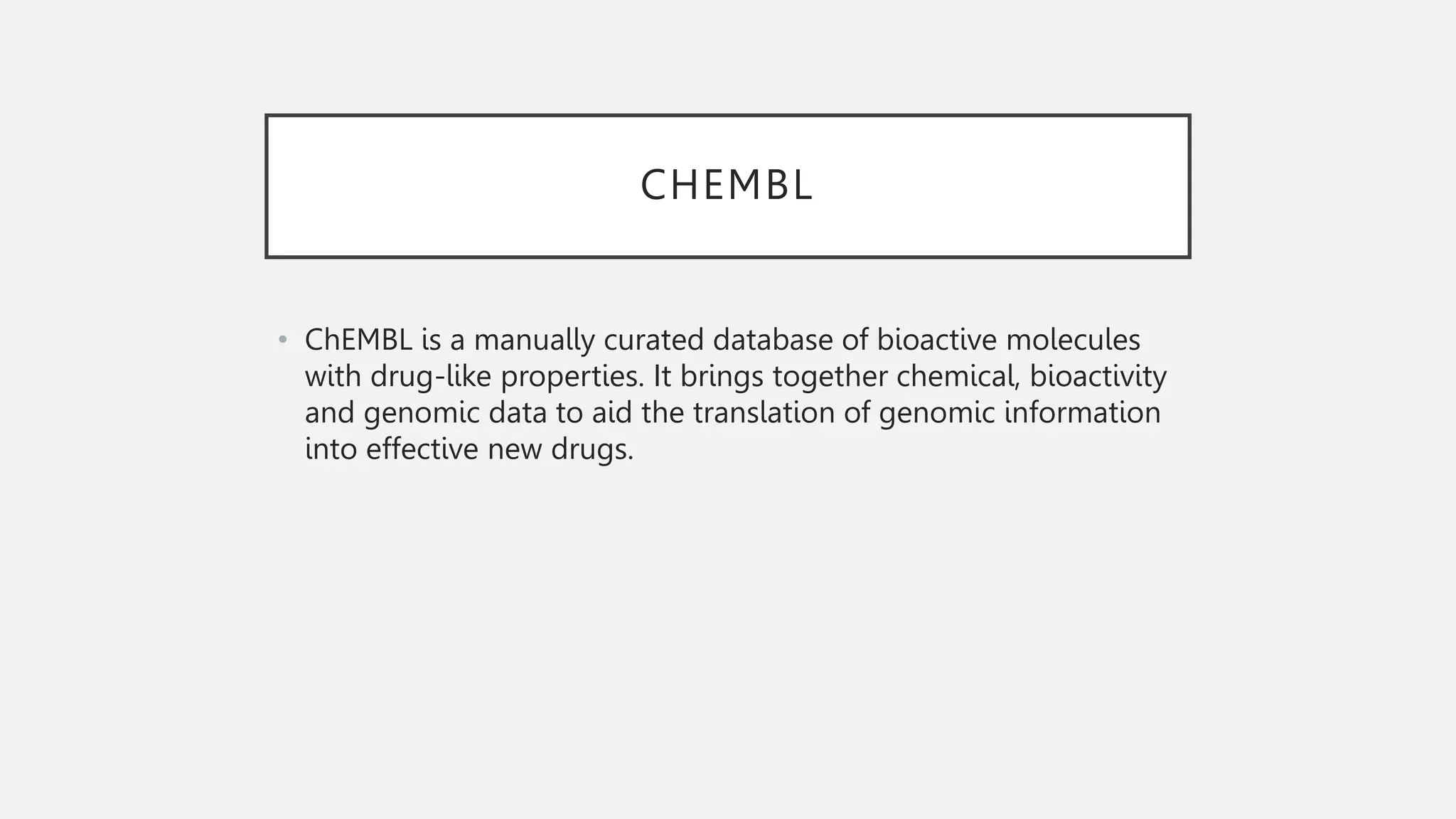 Drug Databases | PPTX