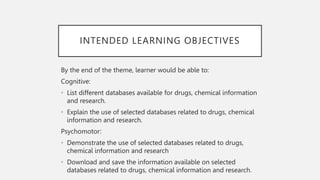 Drug Databases | PPTX