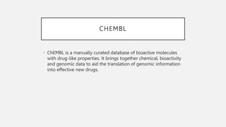 Drug Databases | PPTX