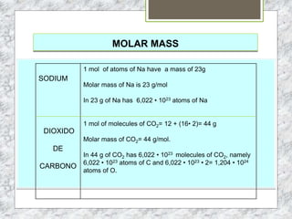 Theme 6 molarity and chemical reactions | PPTX