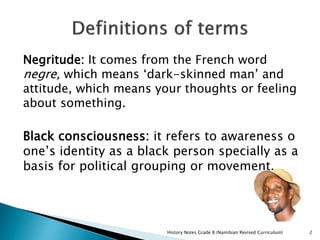 Theme 9 culture and society negritude | PPTX