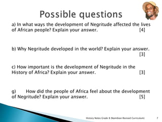 Theme 9 culture and society negritude | PPTX