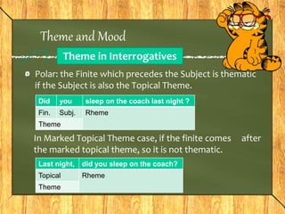 Theme and rheme 1 | PPTX