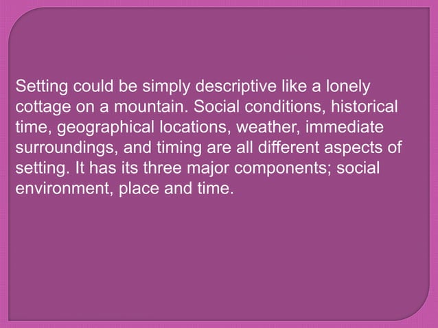 Theme and setting | PPTX | Fiction | Books and Literature