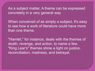 Theme and setting | PPTX
