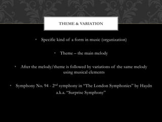 Theme and Variation | PPTX