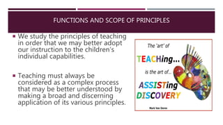 The meaning and importance of principles of teaching1 | PPTX