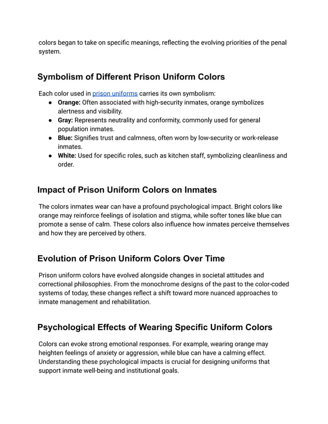 The Meaning Behind Prison Uniform Colors_ Decoding the Language of ...