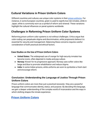 The Meaning Behind Prison Uniform Colors_ Decoding the Language of ...