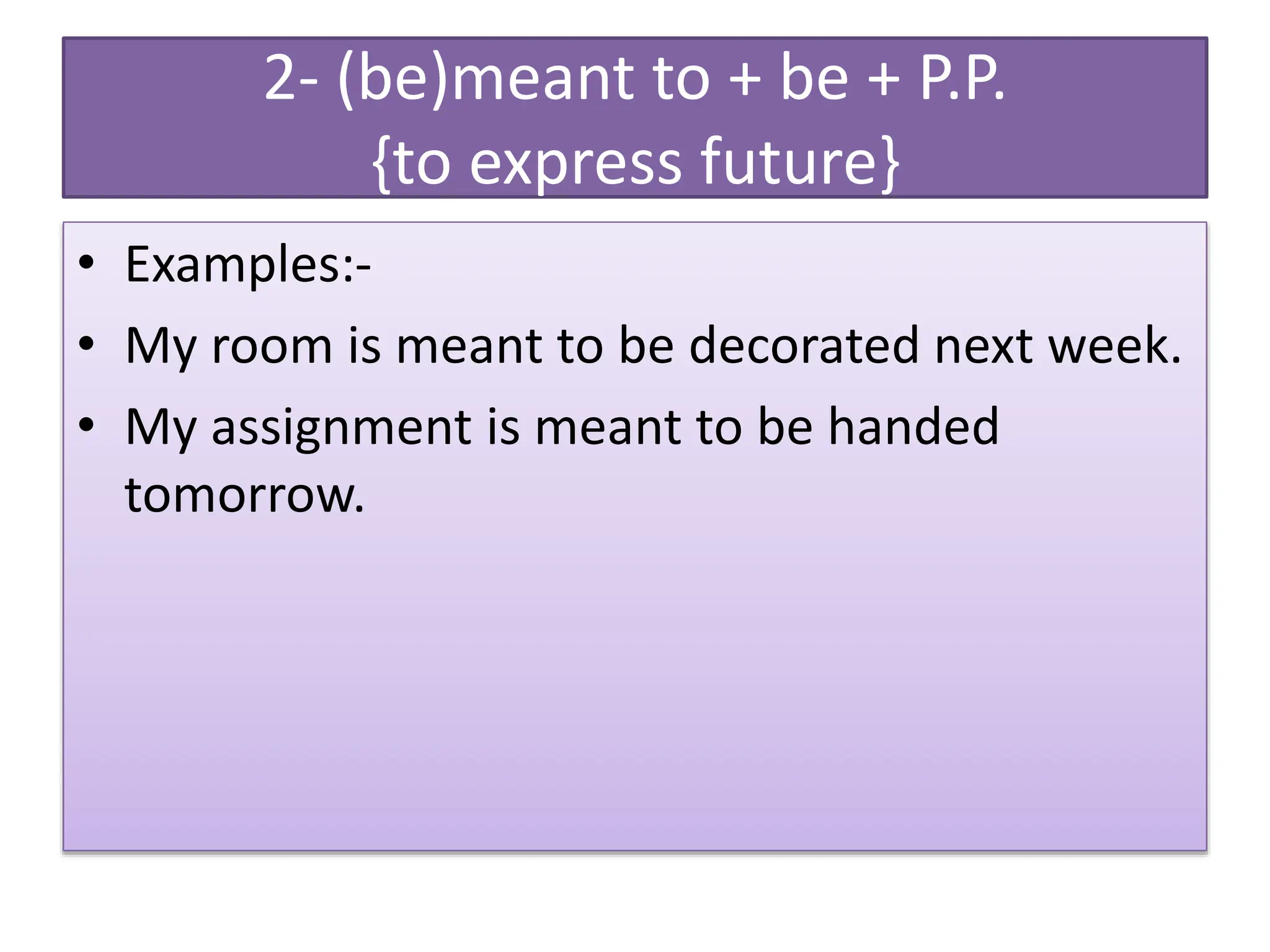 Meaning and form of Meant to vs Supposed to | PPTX