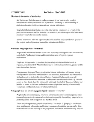 The meaning of attribution | PDF | Science