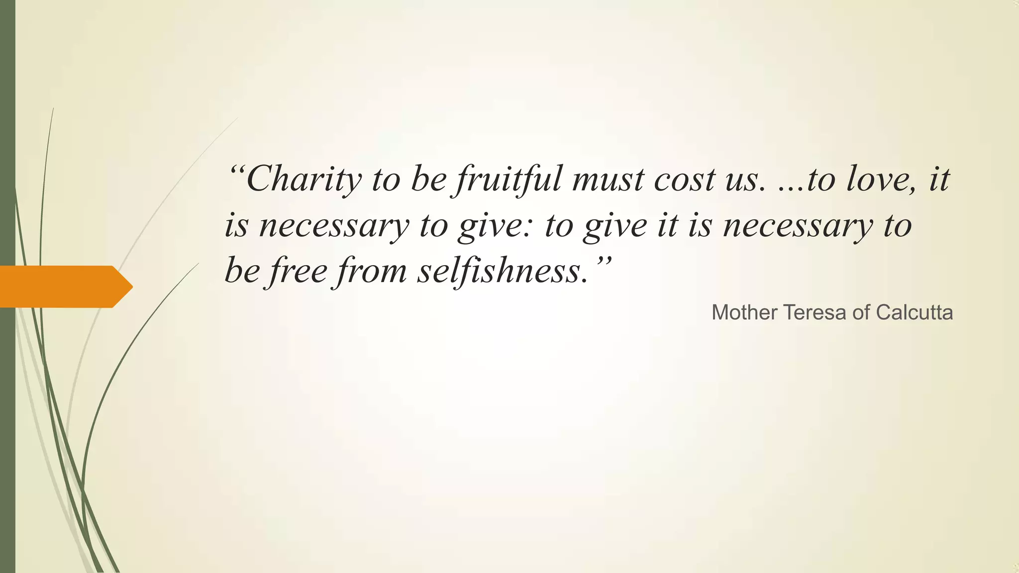 The meaning of charity | PPT