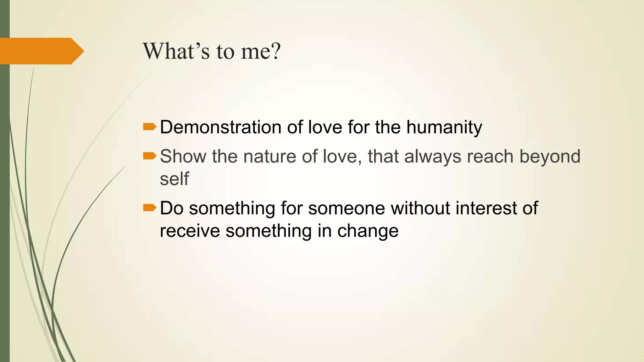 The meaning of charity | PPTX