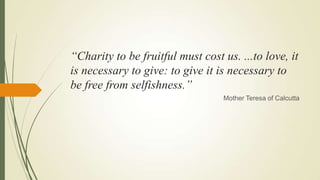 The meaning of charity | PPTX
