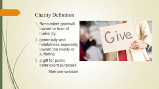 The meaning of charity | PPT