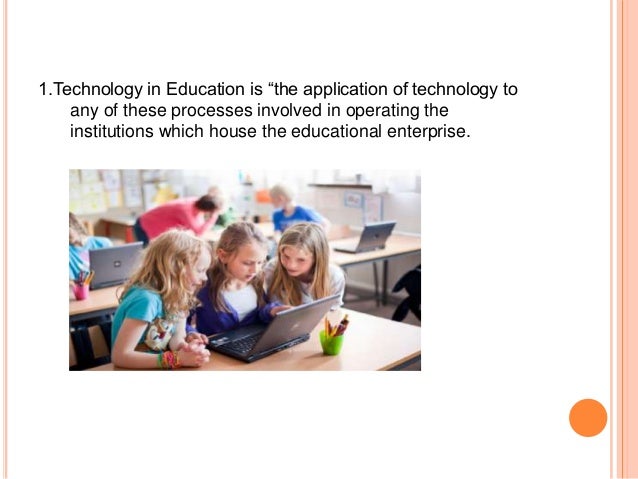 Chapter 1.The meaning of educational technology