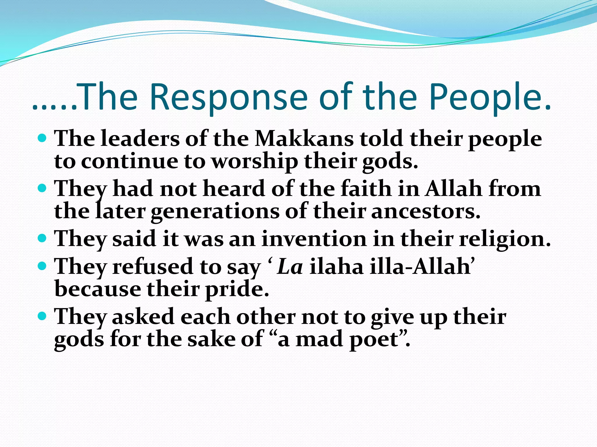 The meaning of lailaha illa allah | PPT