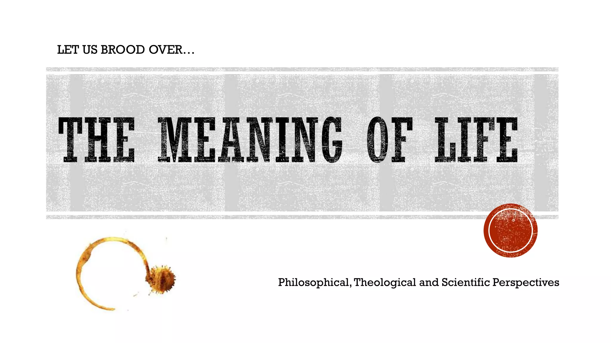 The meaning of life | PDF