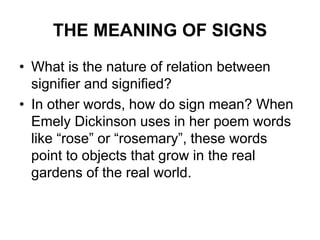 The meaning of signs | PPT