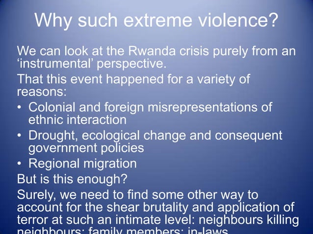 The Meaning of Violence | PPT