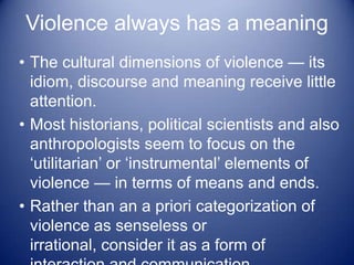 The Meaning of Violence | PPT