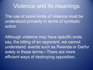The Meaning of Violence | PPTX