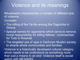 The Meaning of Violence | PPT