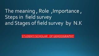 The meaning , role ,importance , steps | PPT