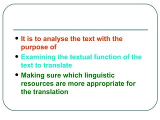 The meanings of translation | PPT