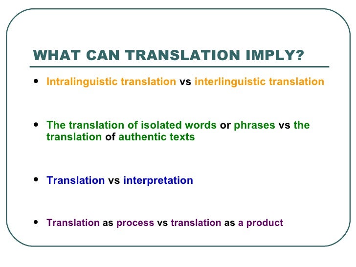 Translated Meaning