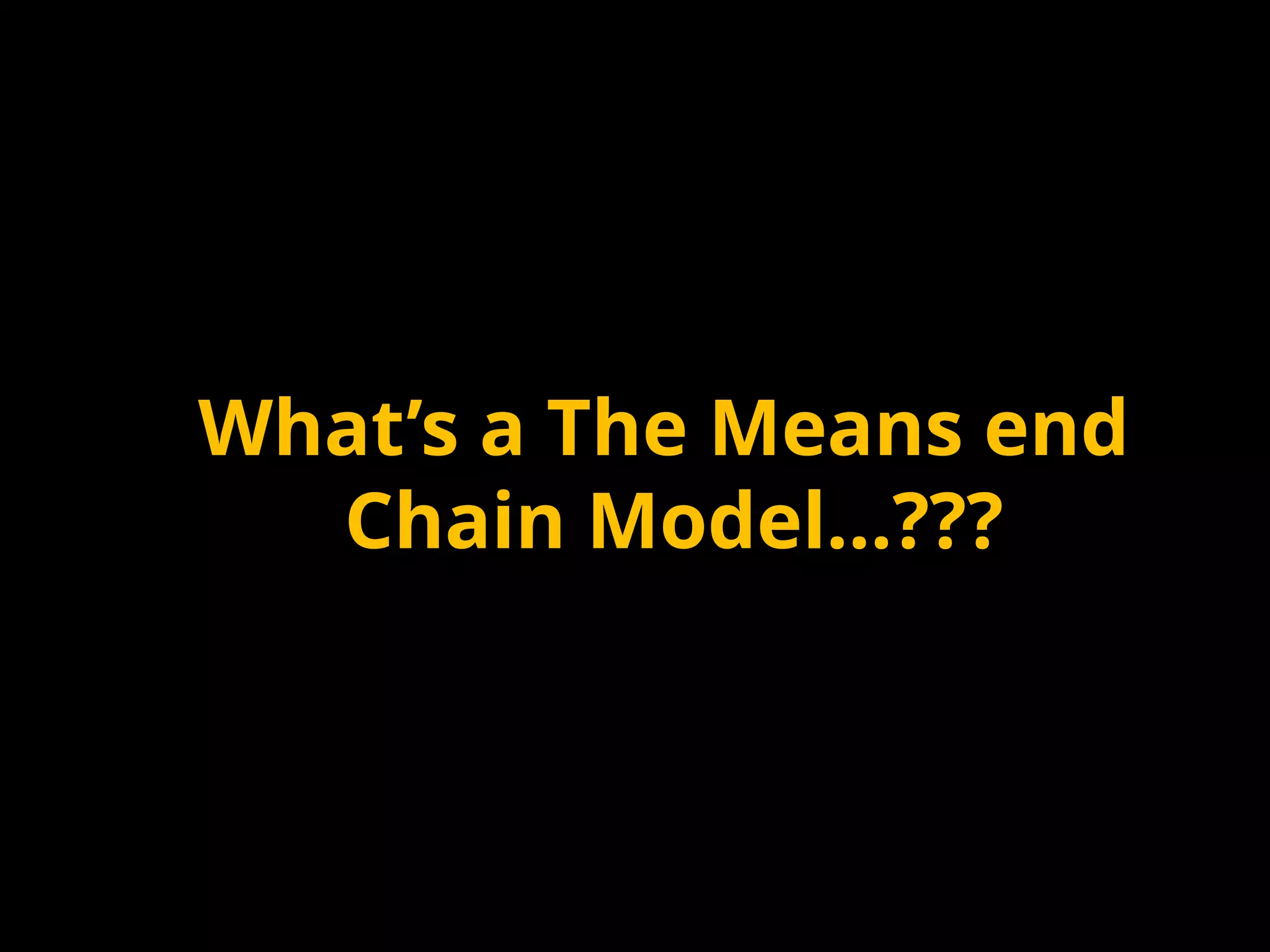 The means end chain model | PDF