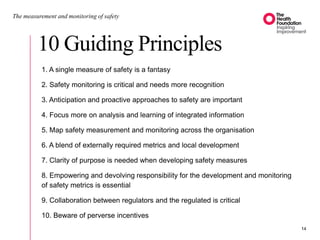 The measurement and monitoring of safety | PPTX