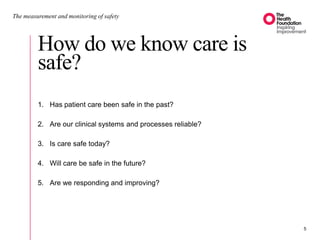 The measurement and monitoring of safety | PPTX