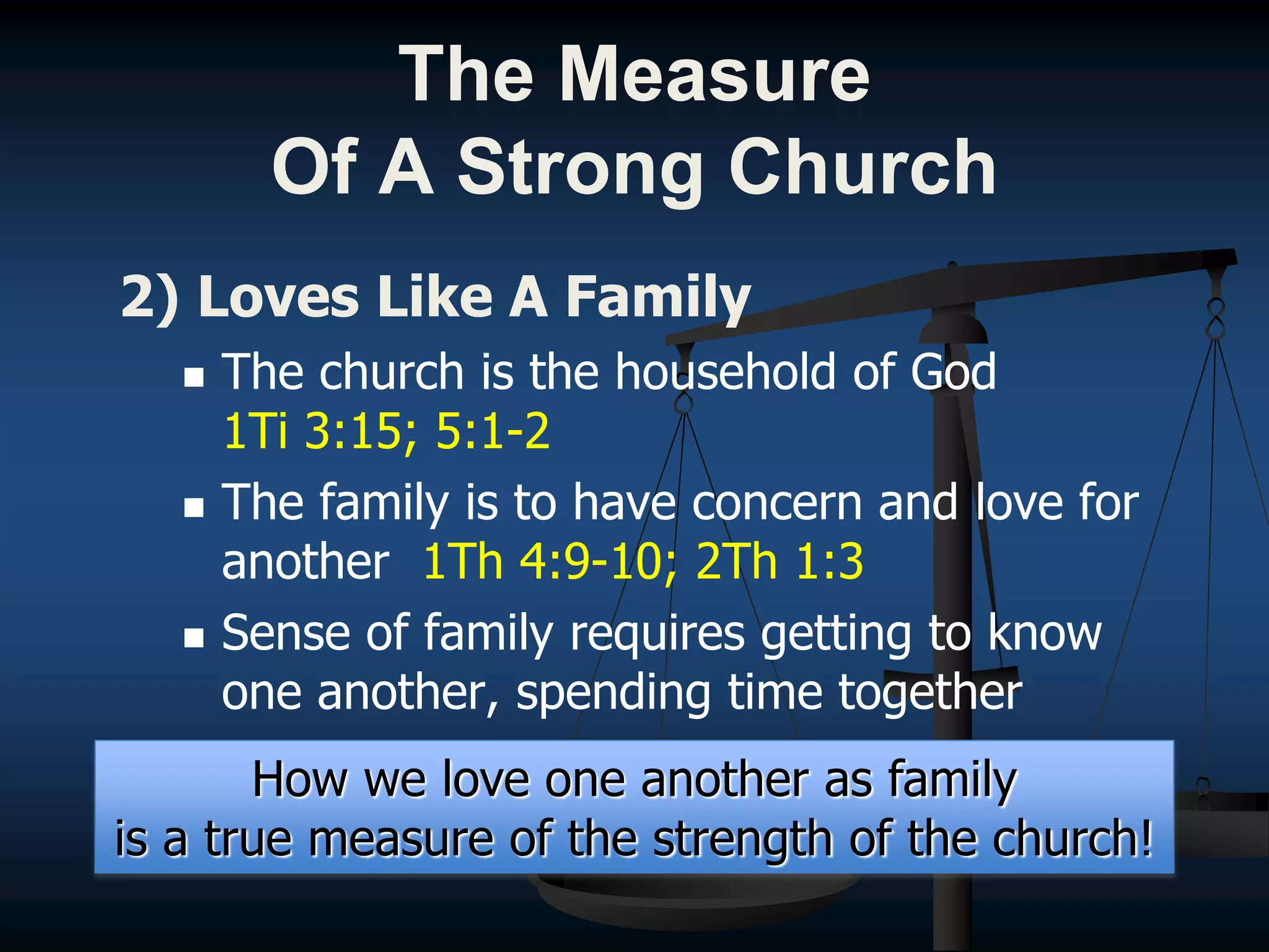 The Measure Of A Strong Church | PPT