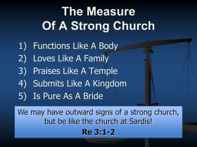 The Measure Of A Strong Church | PPT | Christianity | Religion ...