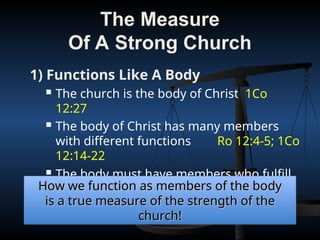 The Measureqweqweqeqe Of A Strong Church.ppt