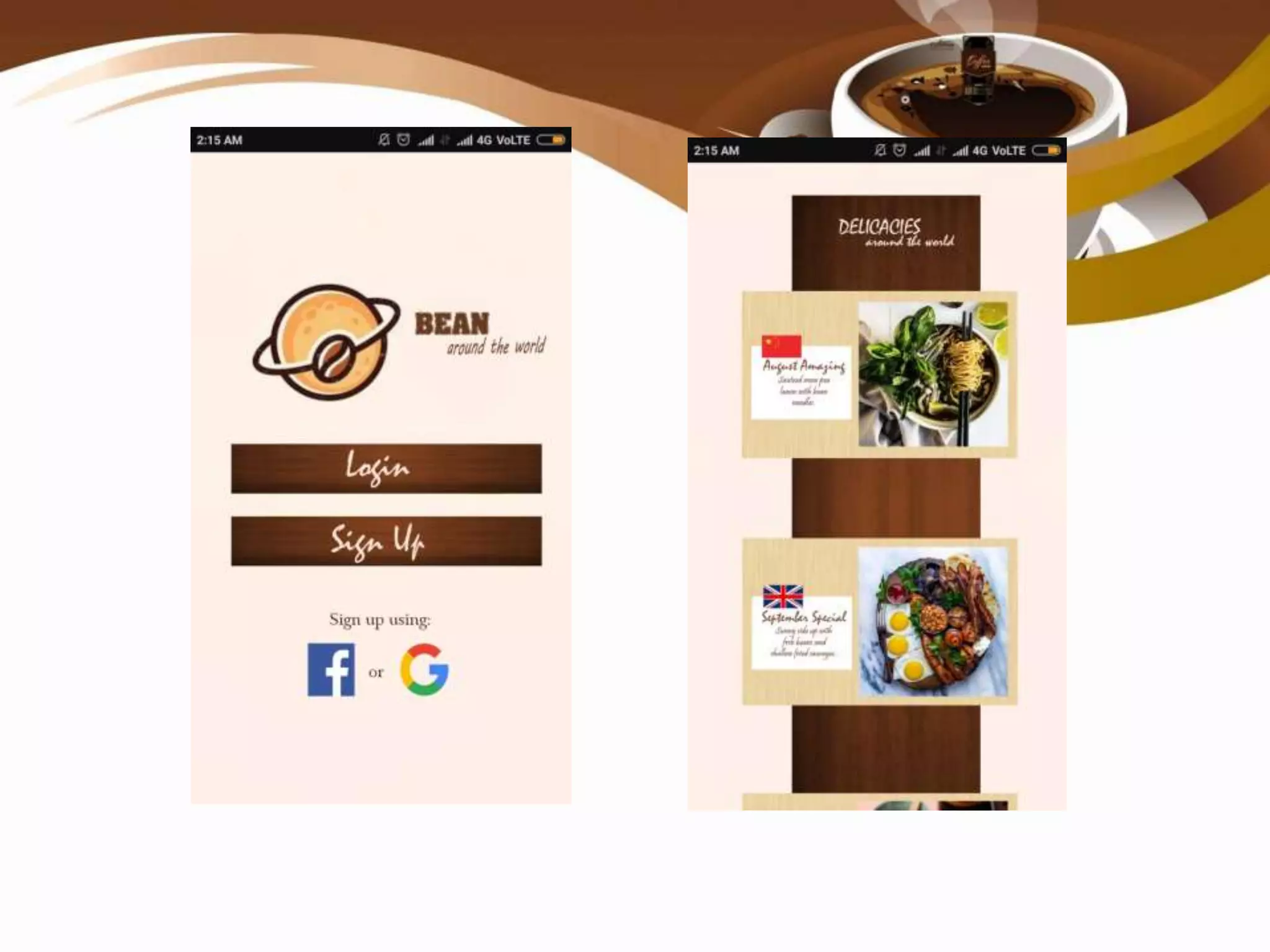 UX design project (Cafe by Ishna) | PPT