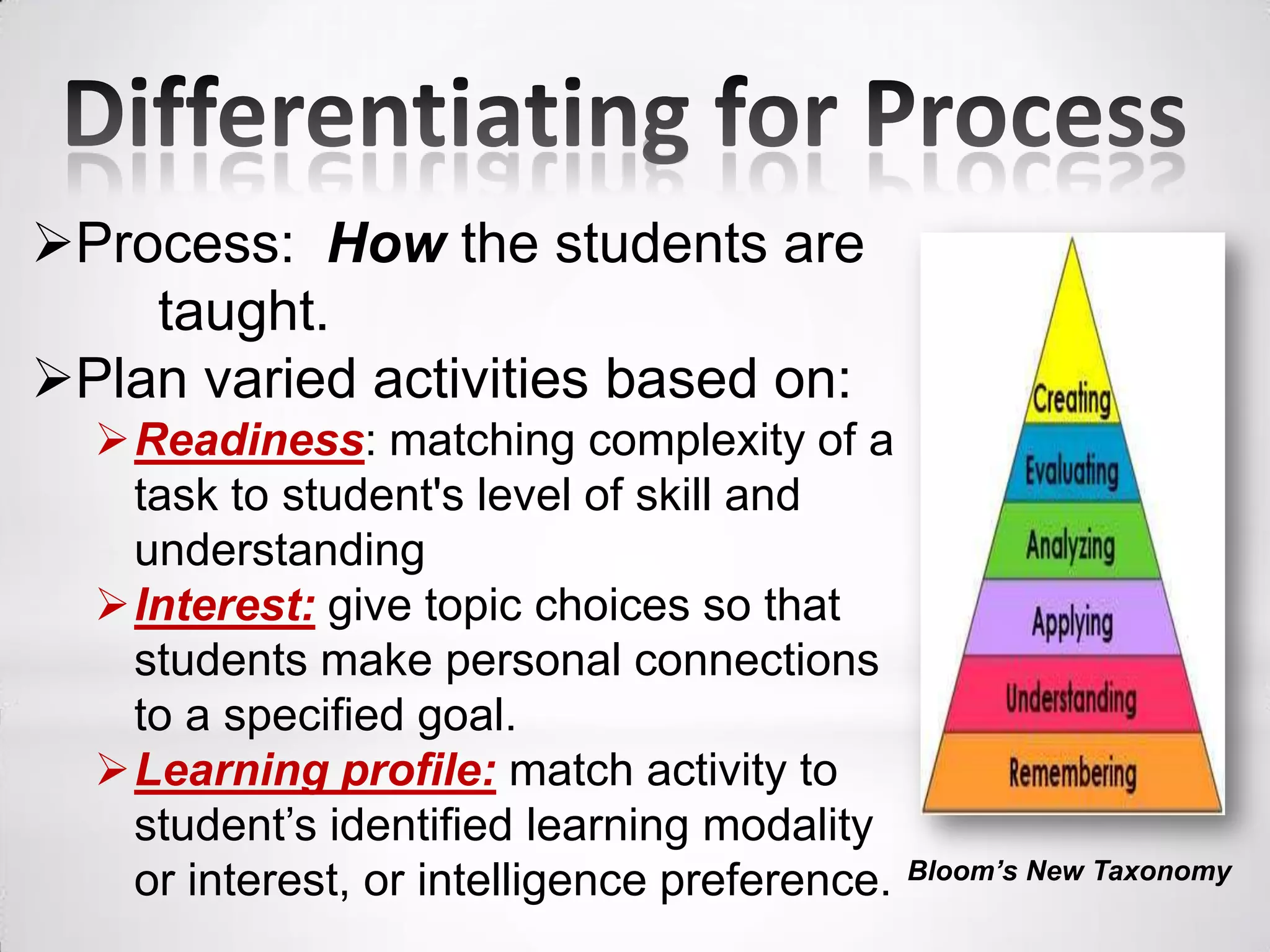 Differentiating a Lesson Plan | PPT