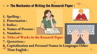 The Mechanics of Writing _ Titles of Works in the Research Paper.pptx