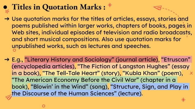 The Mechanics of Writing _ Titles of Works in the Research Paper.pptx ...