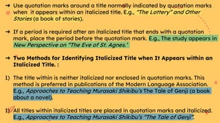The Mechanics of Writing _ Titles of Works in the Research Paper.pptx ...