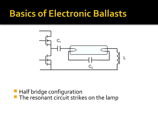 The mechanism of electronic ballast | PPT | Chemistry | Science