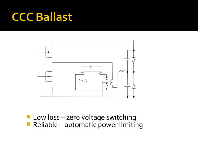 The mechanism of electronic ballast | PPT | Chemistry | Science