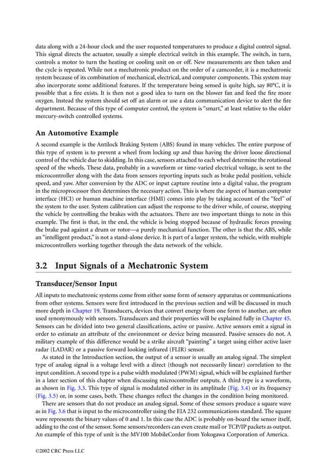 The Mechatronics Handbook provides step by step approach towards ... The Mechatronics Handbook provides step by step approach towards ...