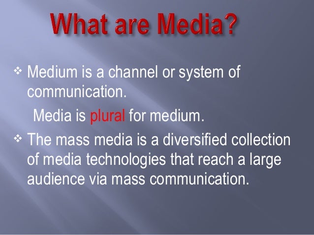 The Media Controls The Media Controls