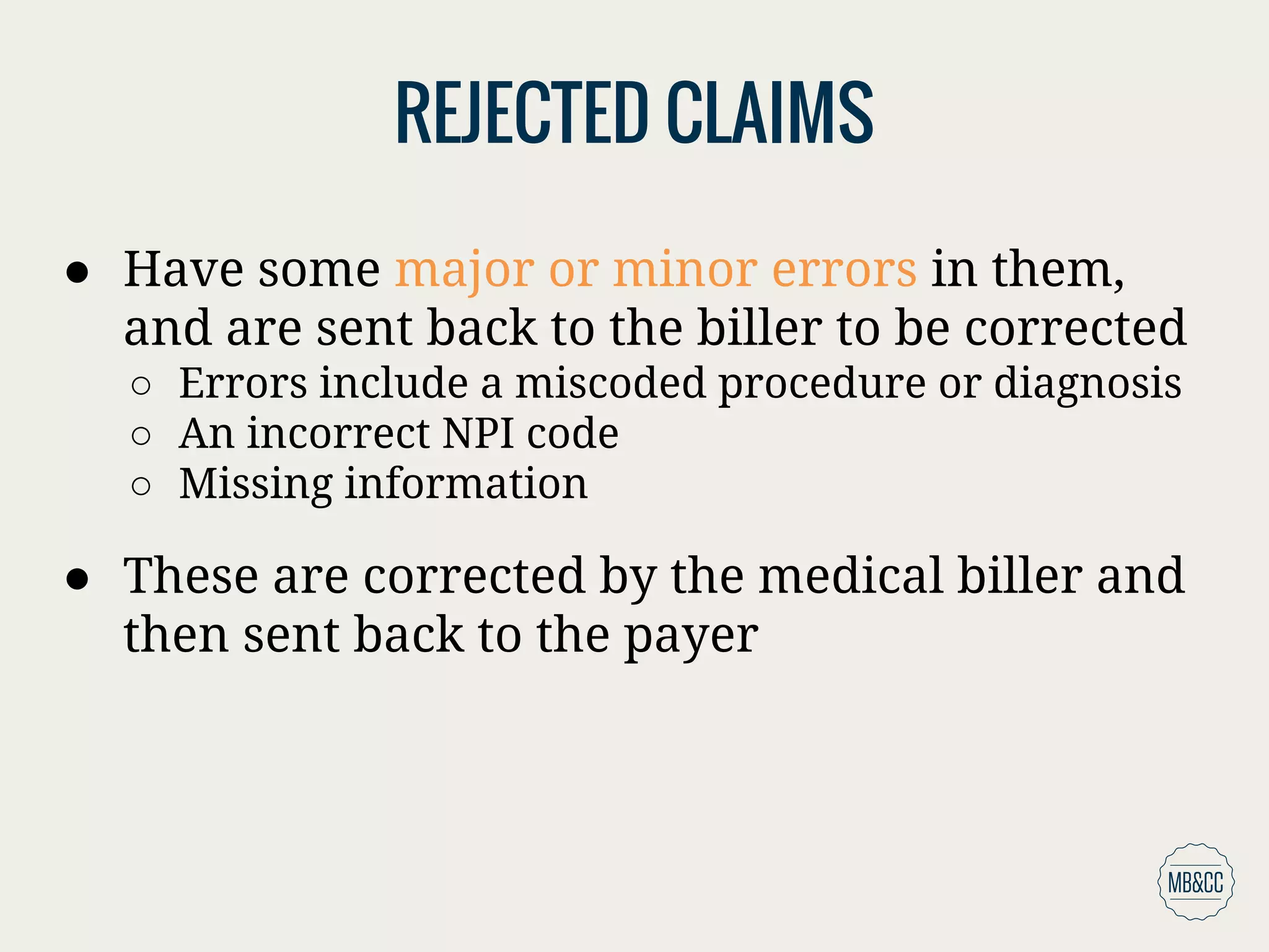 The medical billing process | PDF