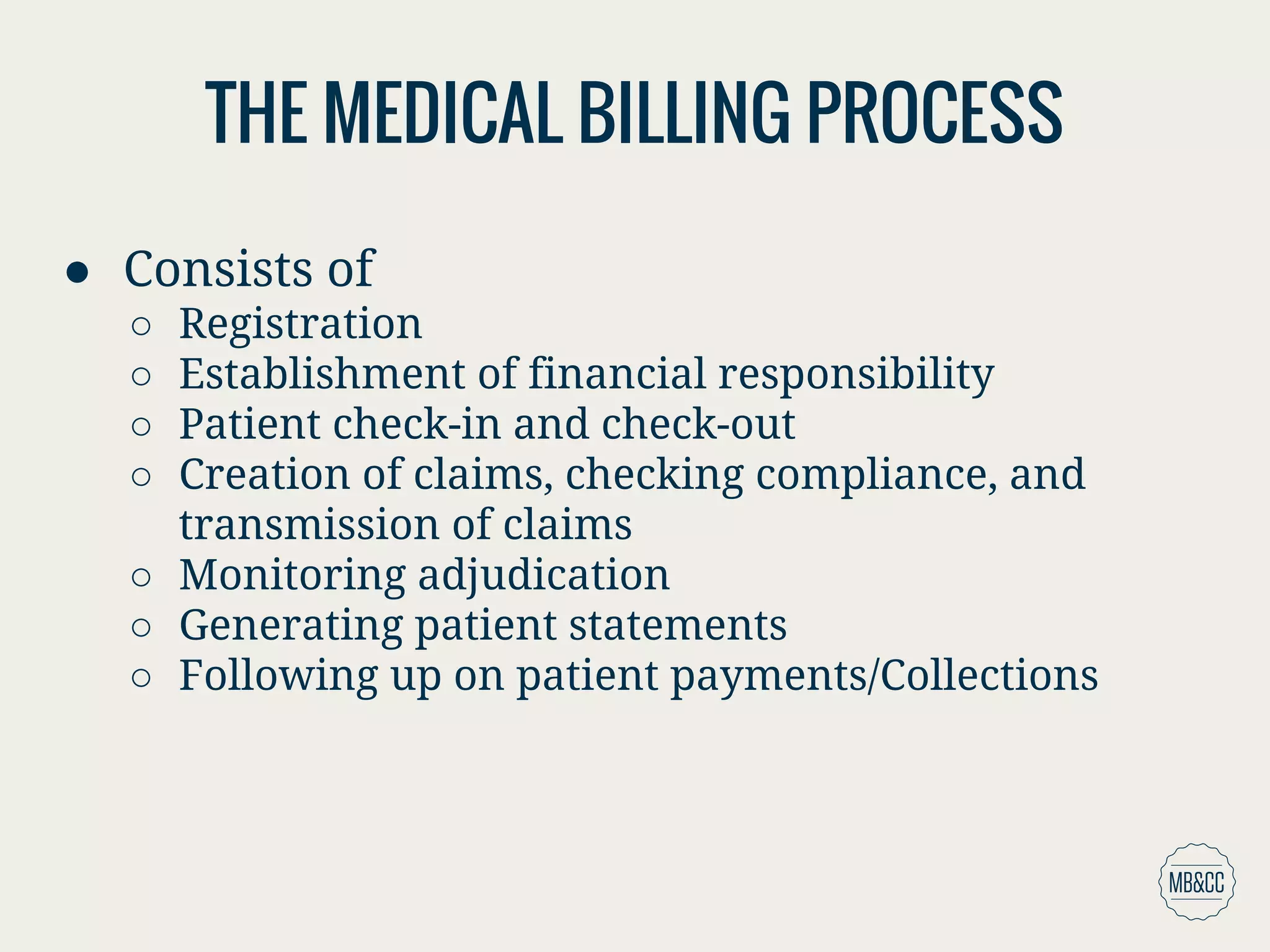 The medical billing process | PDF