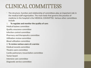 THE MEDICAL STAFF ORGANIZATION.pptx hm ppt | PPTX